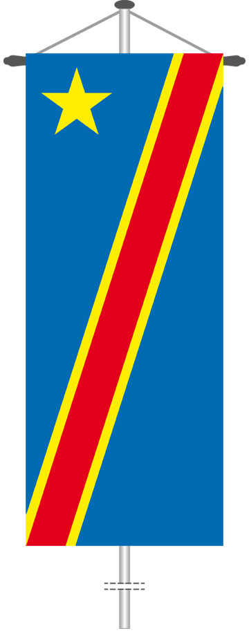 Kongo Kinshasa als Bannerfahne | Bannerfahne H-K | Nation als ...